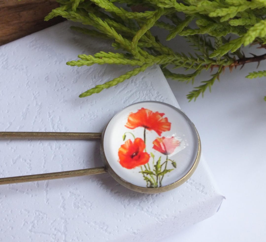 Shawl Pin, Poppy, Remembrance Day, Armistice Day, Red Poppy Pin, Poppy ...