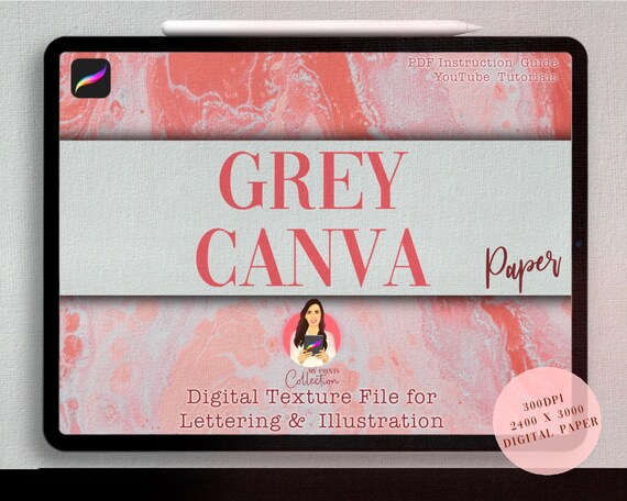 Procreate Grey Paper Canva Realistic Paper Texture Digital - Etsy