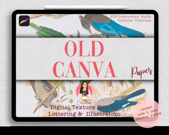 Procreate Old Paper Canva Realistic Paper Texture Digital | Etsy