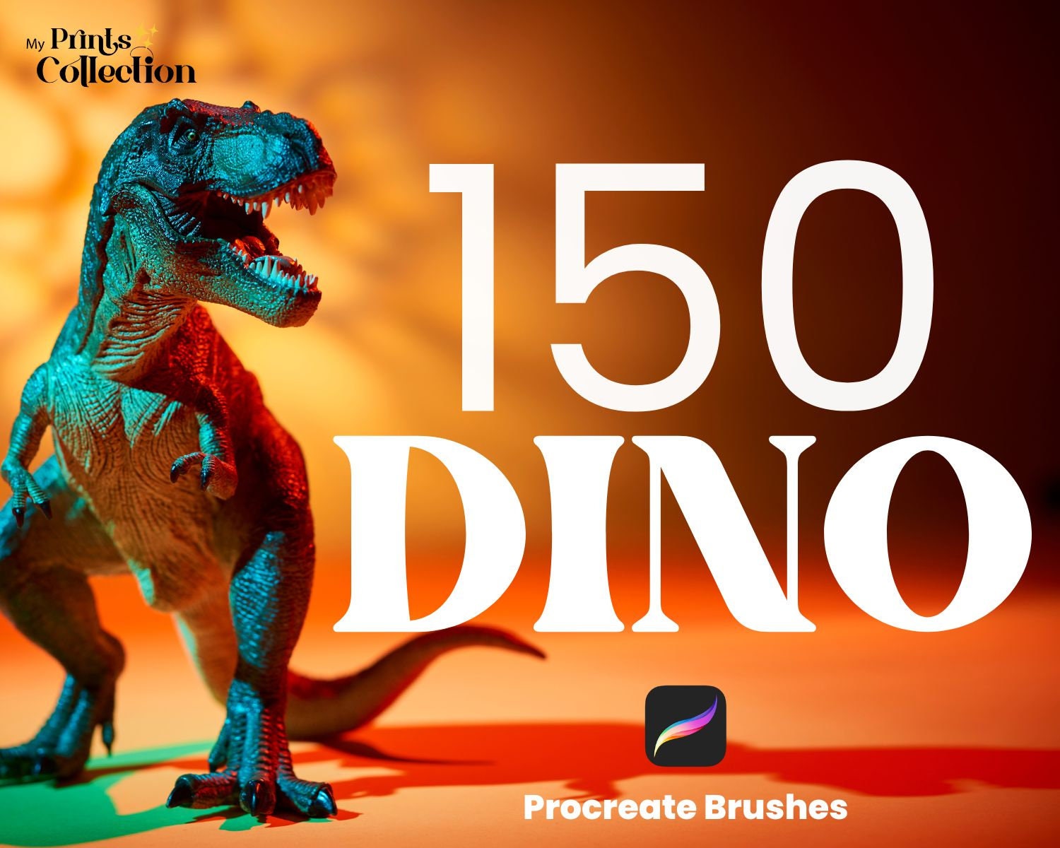 Dinosaur Procreate Brush Set 150 Stamps Dino Doodle Cute - Etsy