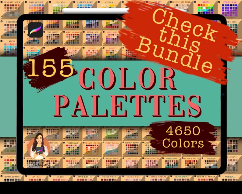 Gingerbread Procreate Color Palette Swatches Digital Color - Etsy