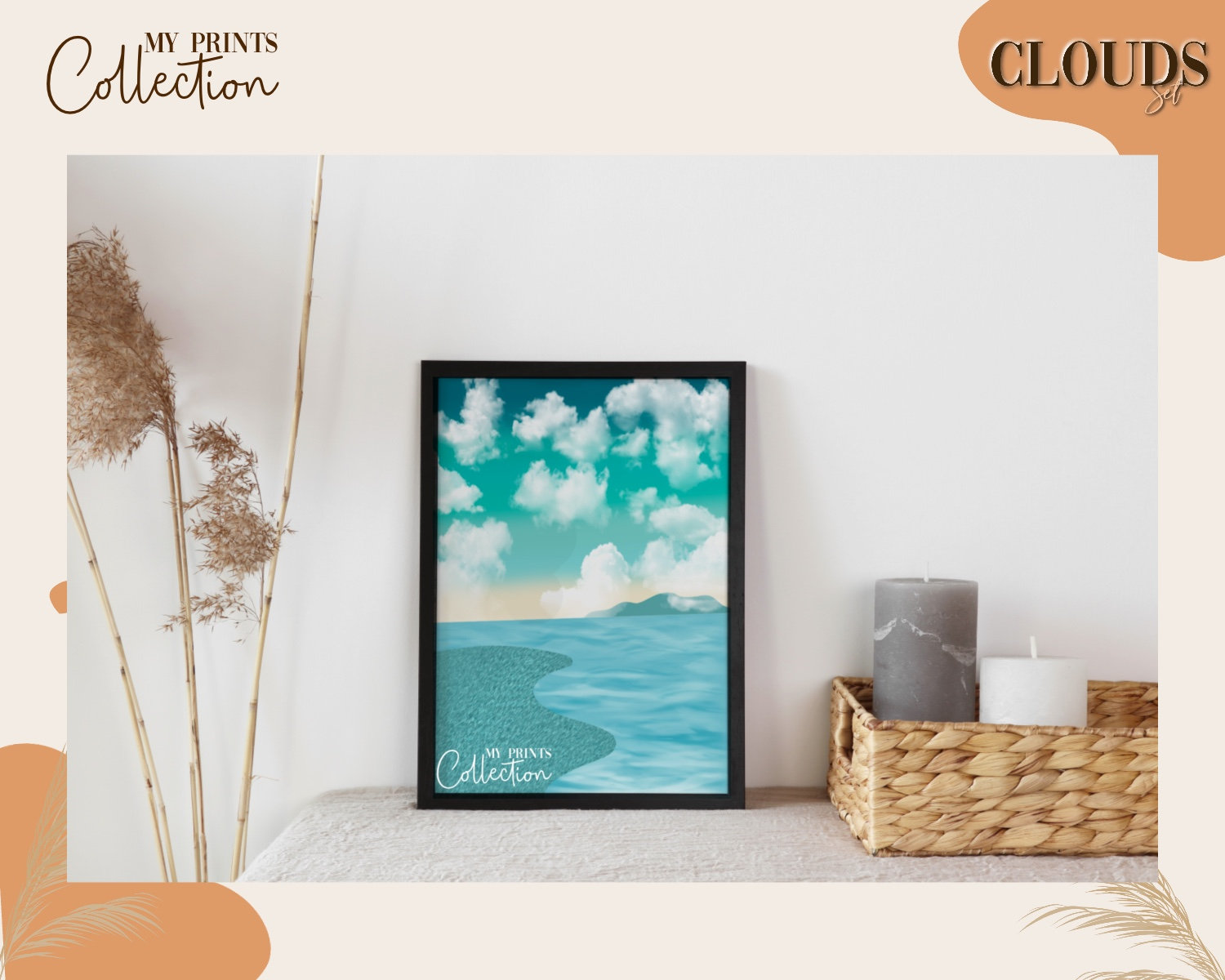 Clouds Procreate Set 40 Stamps Lettering Illustration | Etsy