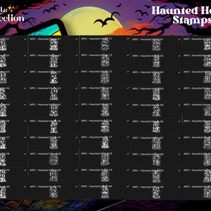 100+ Procreate Haunted House Stamps, Horror Halloween Spooky Fantasy ...