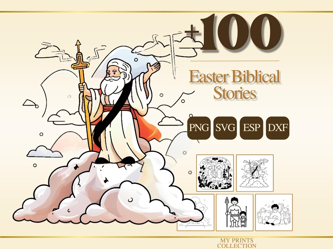 Easter Biblical Stories PNG Bundle – 100+ Cricut & Silhouette Files ...
