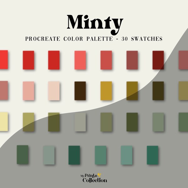 Mint Color Palette - Etsy