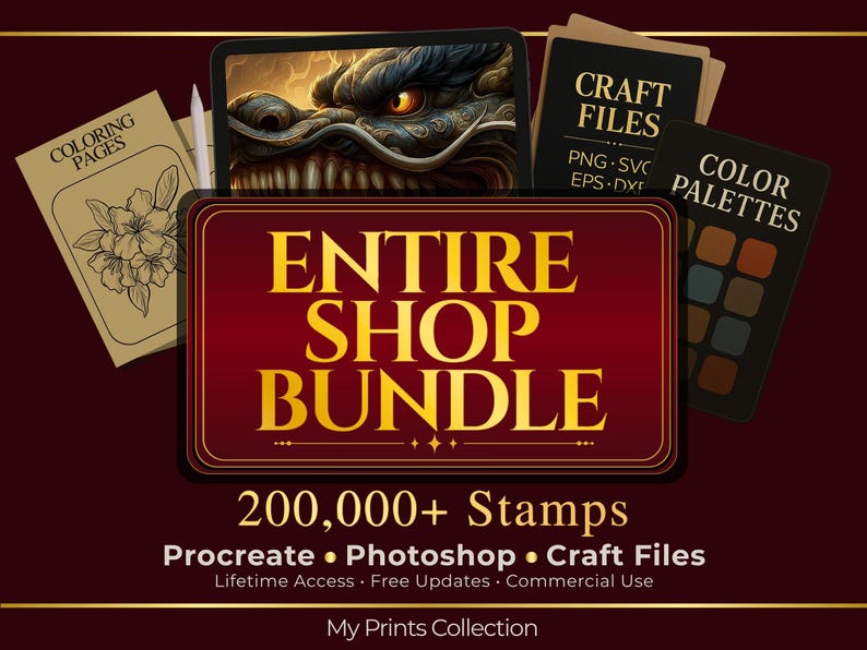 Whimsical Halloween Photoshop Brushes & Procreate Stamps – 100+ Tattoo ...