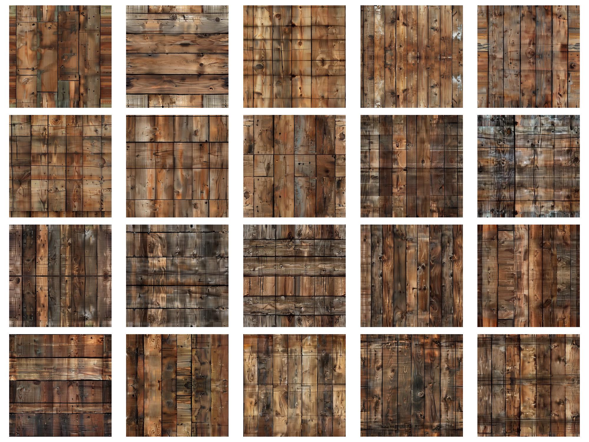 Rustic Wood Panel Procreate Texture Brush & Photoshop PAT Pattern - 100 ...