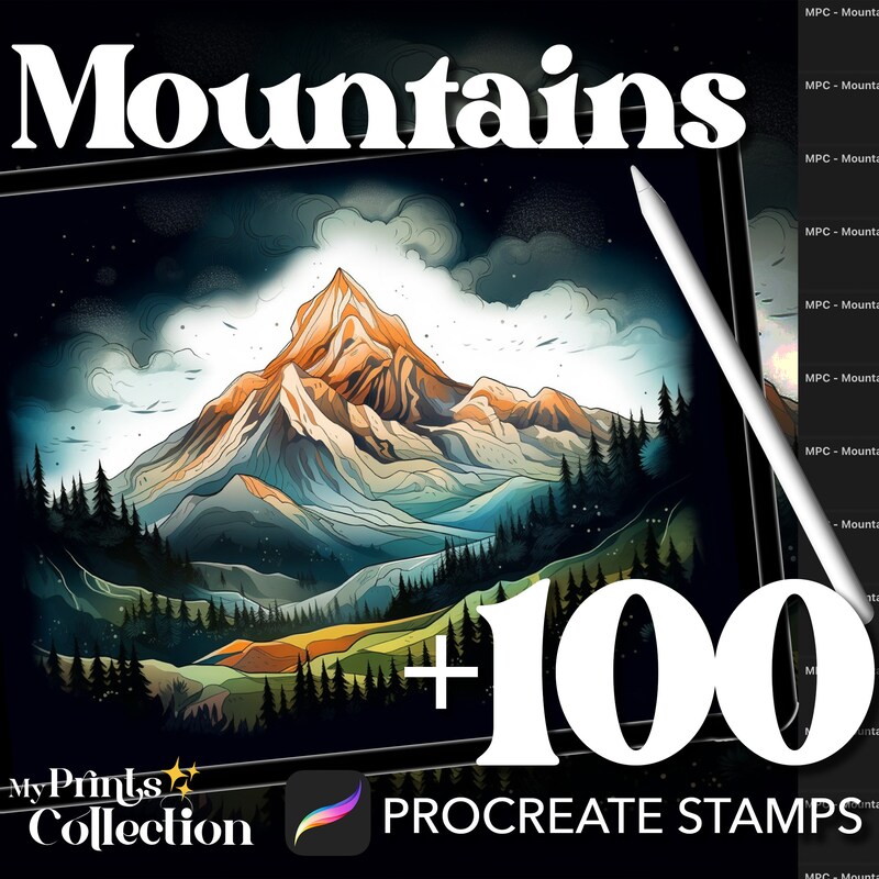Mountain Calligraphy - Etsy