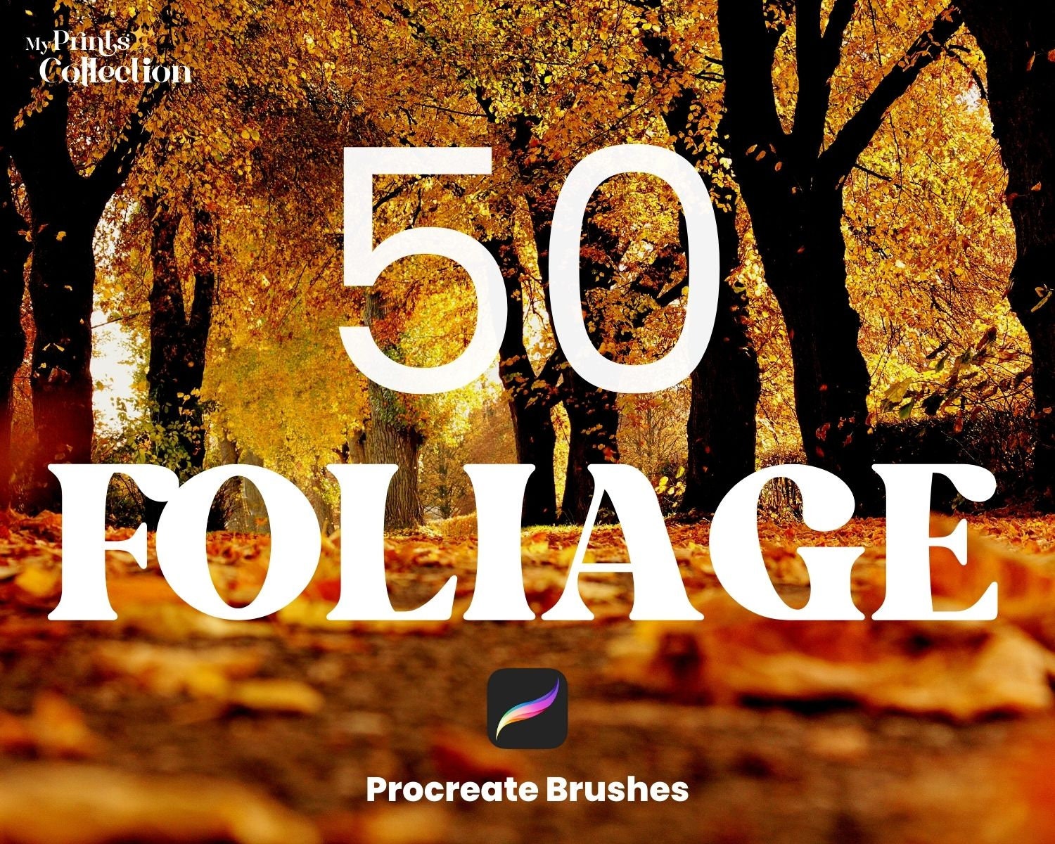Foliage Procreate Brush Set 50 Brushes Tree Stamp Plant - Etsy