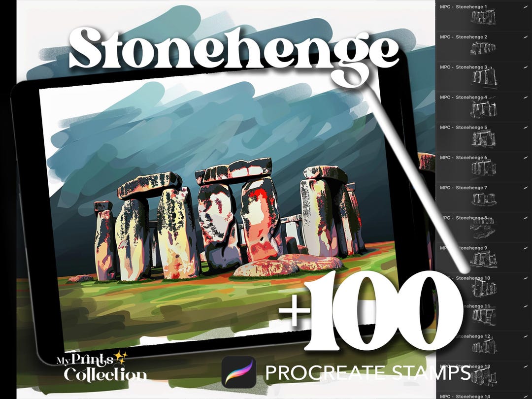 100+ Stonehenge Procreate Stamps: Digital Art Supply (digital Download ...
