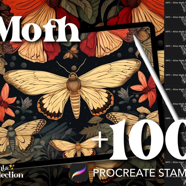 Moth Stamp - Etsy