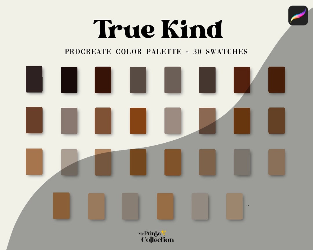 True King Procreate Color Palette Swatch, Digital Color Download ...