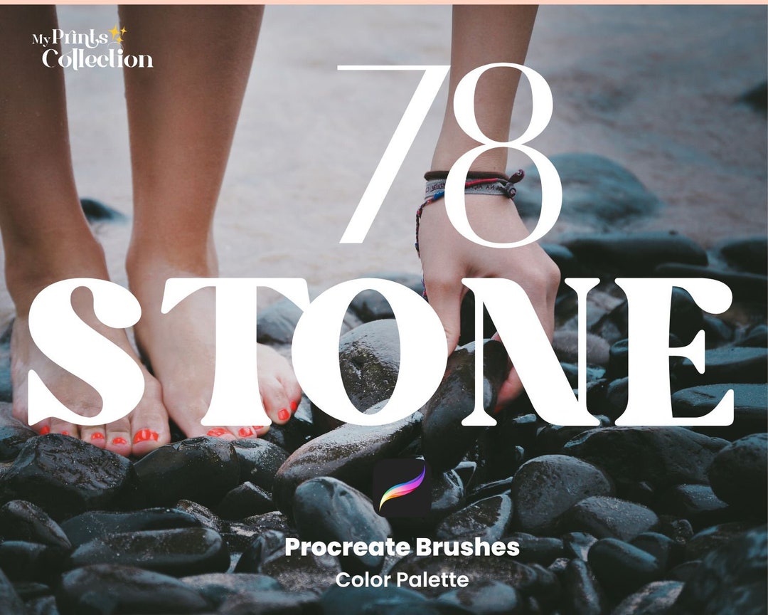 Stone Procreate Set | 78 Seamless Brushes | Pavement | Wall| Floor ...