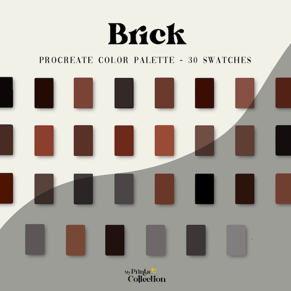 Red Brick Color Palette - Etsy