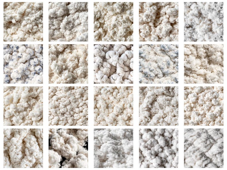 Cotton Wool Fabric Procreate Texture Brush & Photoshop PAT Pattern ...