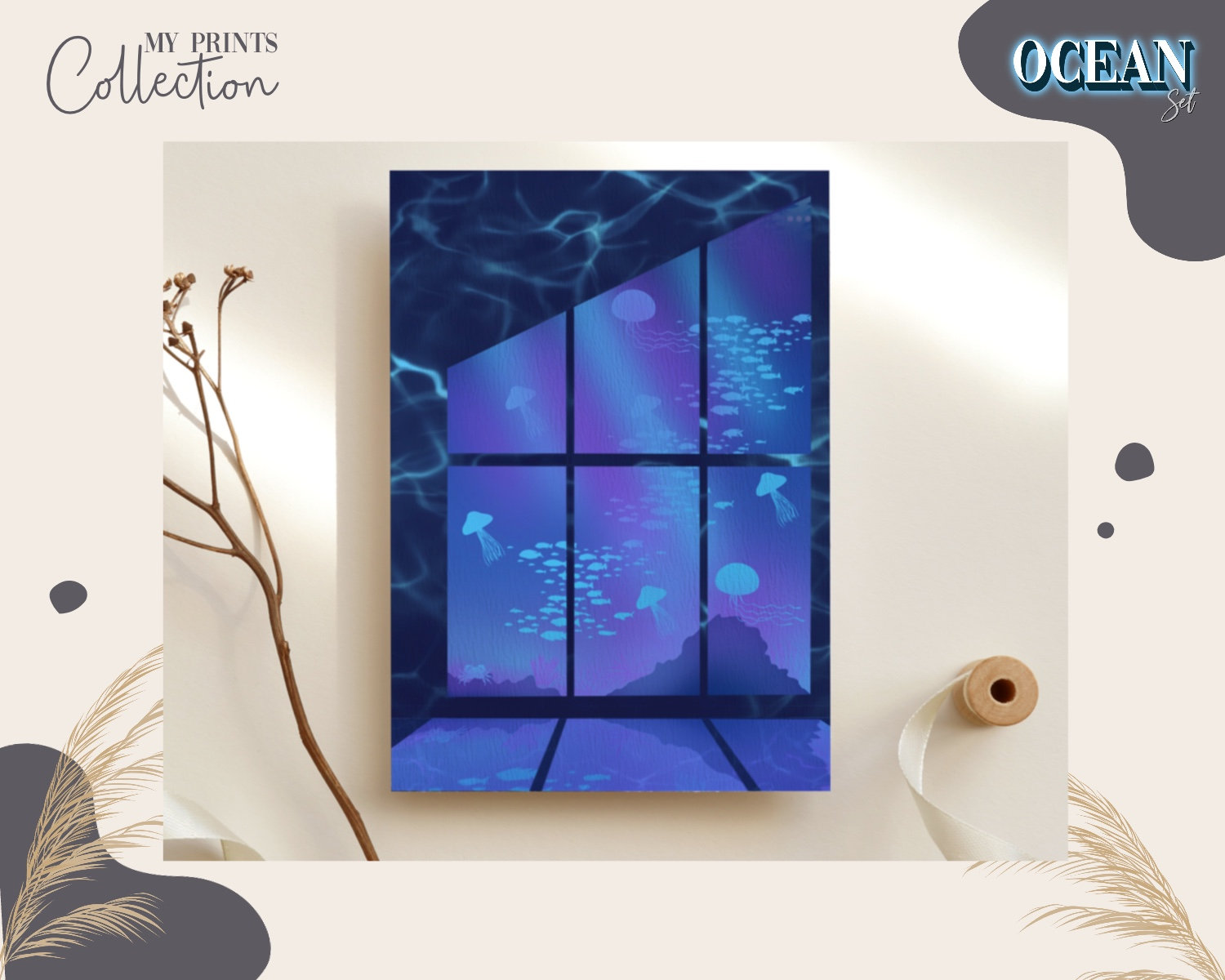 Ocean Procreate Set | 150 Stamps | Underwater | Ocean Animal ...