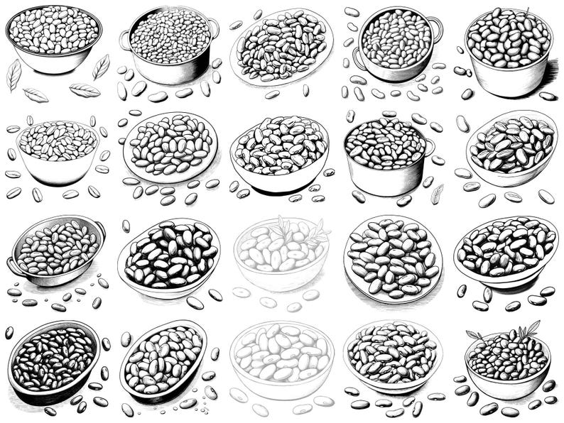 Beans Pot PNG Bundle – 100+ Cricut & Silhouette Files, SVG, DXF, Eps ...