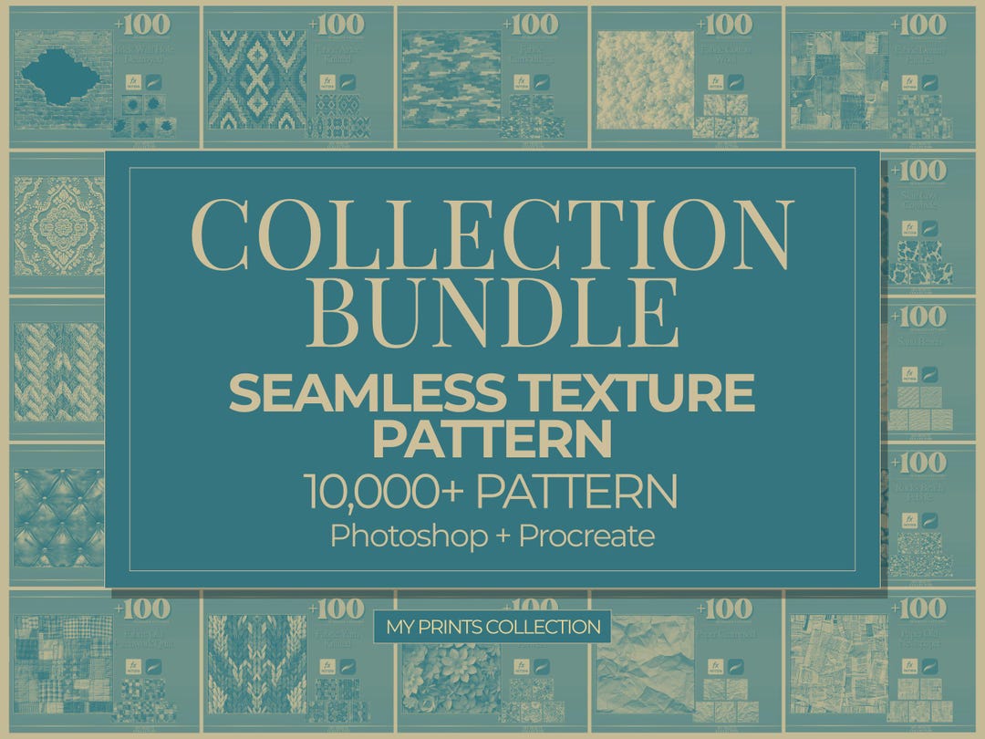 10,000+ Seamless Texture Photoshop PAT Patterns & Procreate Brushes ...