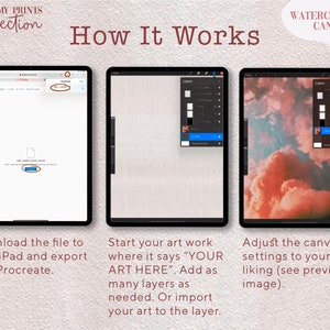 Procreate Watercolor II Paper Canva | Realistic Paper Texture | Digital ...