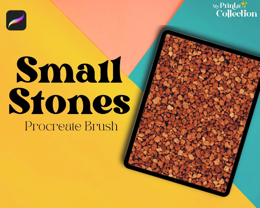 Small Stones Dirt Ground Procreate Single Brush, Cracked Floor ...