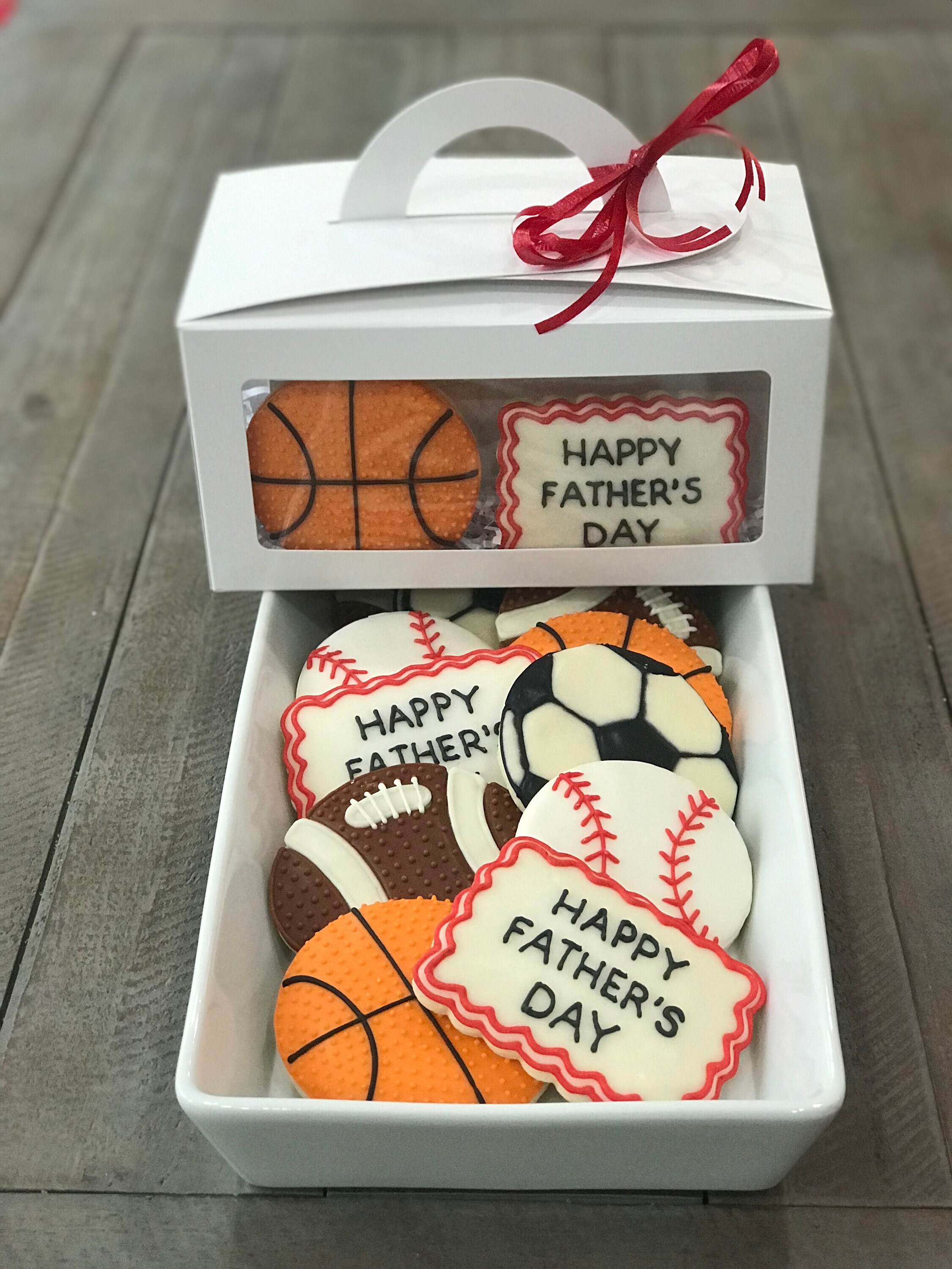 Custom Cookie Box Sports Fathers Day - Etsy