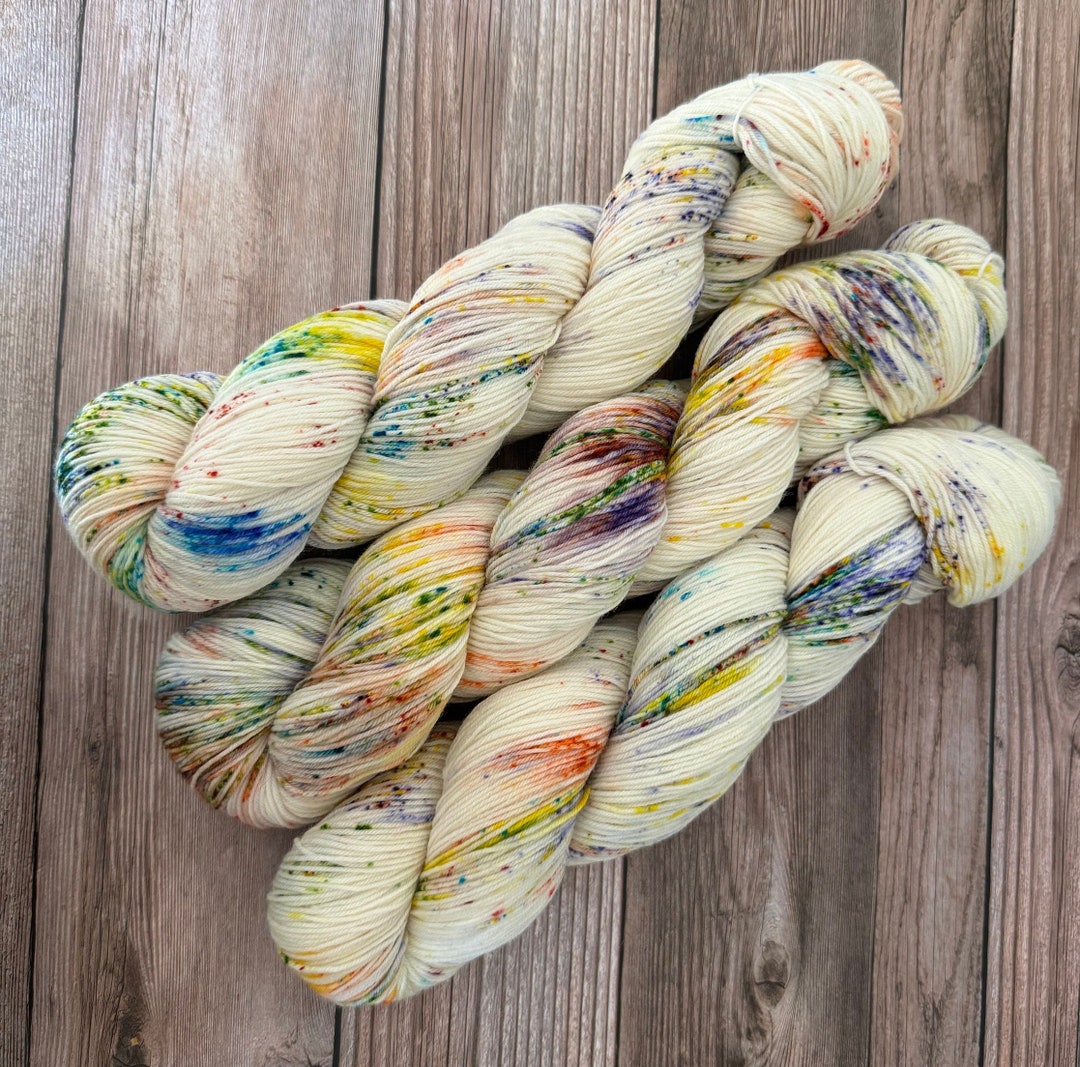 A Sprinkle of Skittles Merino Sock - Etsy