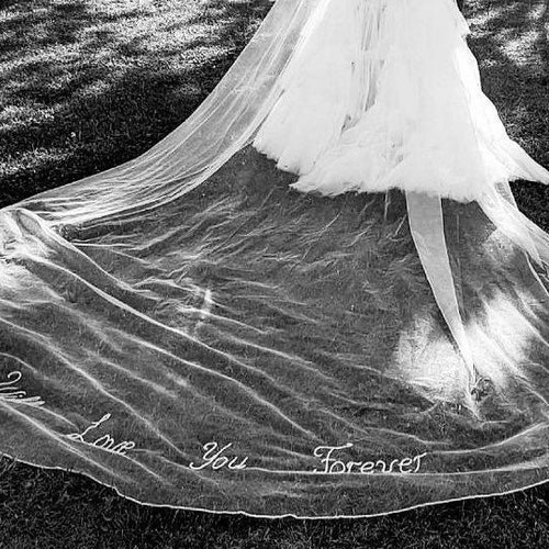 Bespoke Veil Wedding Veil With Phrases Words Letters | Etsy