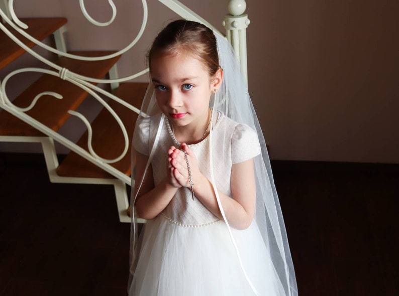 Veil for the First Baptism. Veil for the First Communion for - Etsy