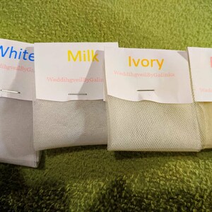 Tulle Samples Tulle Color Veil Color Wedding Veil Material - Etsy