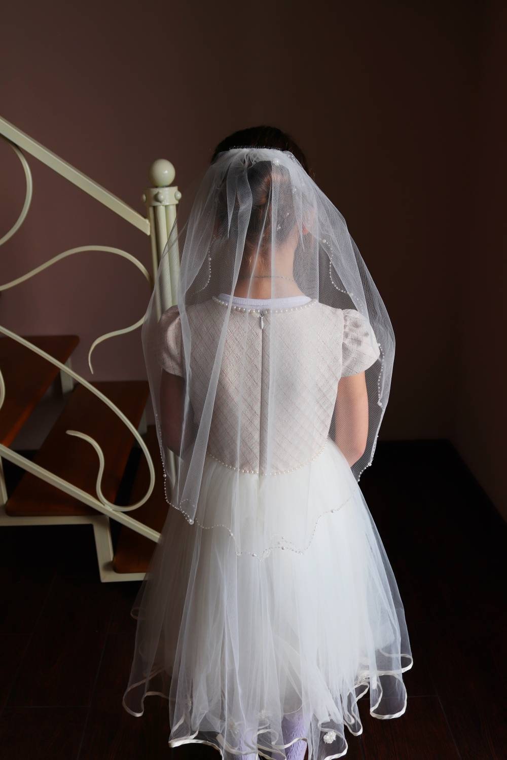 First Communion Veil Little Girls' Holy Communion Veil - Etsy