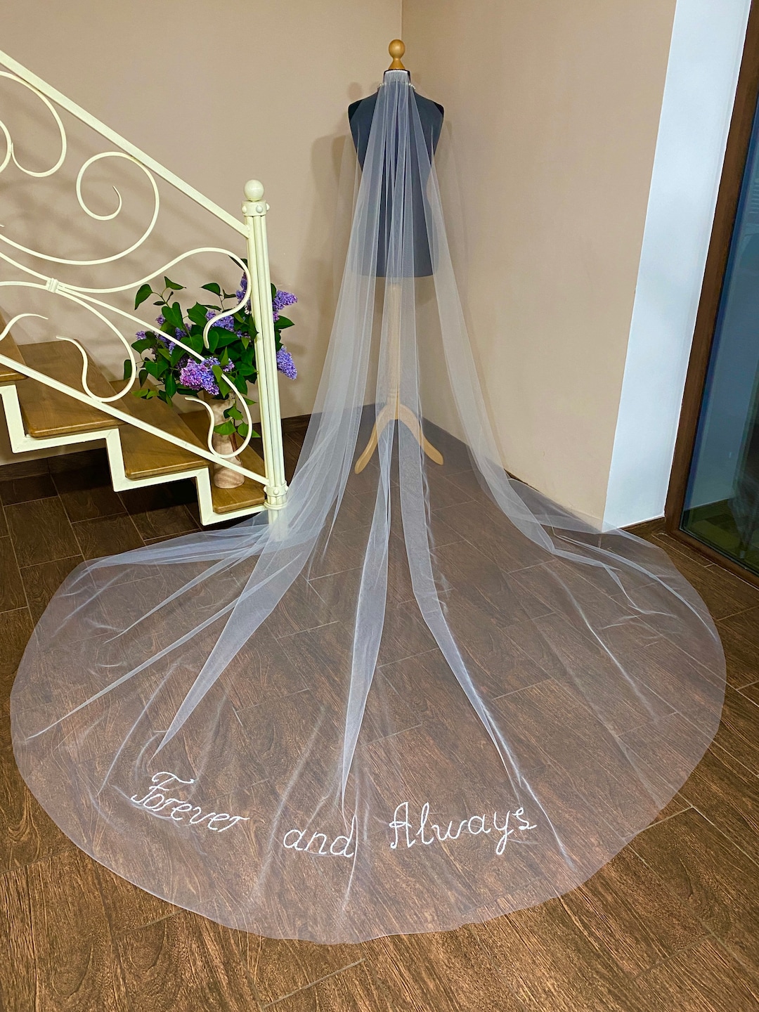 Personalization Veil. Bespoke Veil, Wedding Veil With Phrases, Words ...