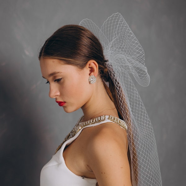 Bridal Hair Bow - Etsy