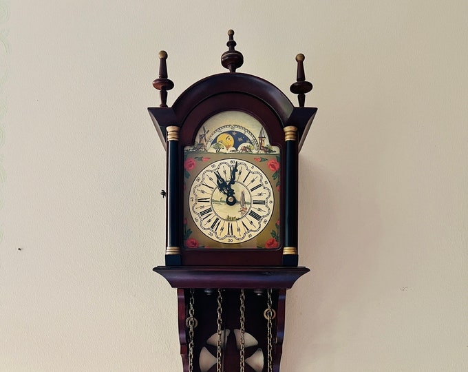 Vintage Wall Clock / Sailor Dutch Wall Warmink Wuba Pendulum Clock ...