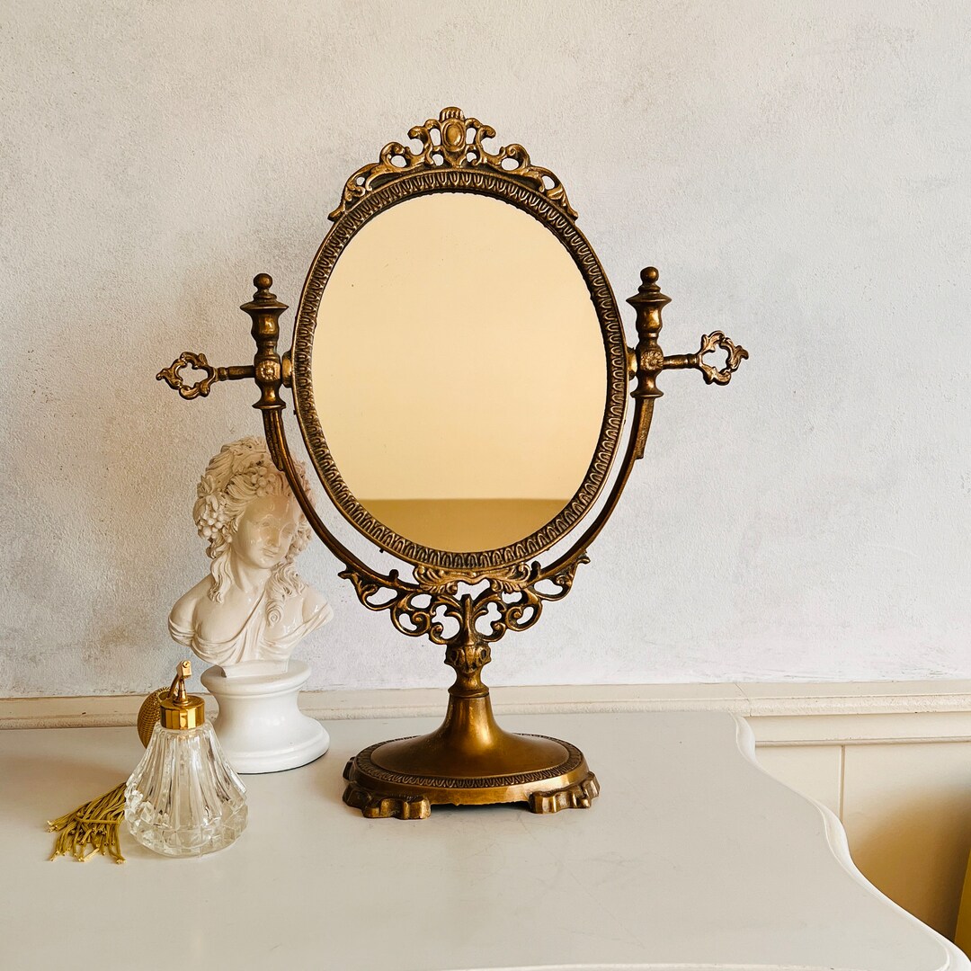 Vintage Swivel Mirror Vanity Mirror Adjustable Table Mirror - Etsy
