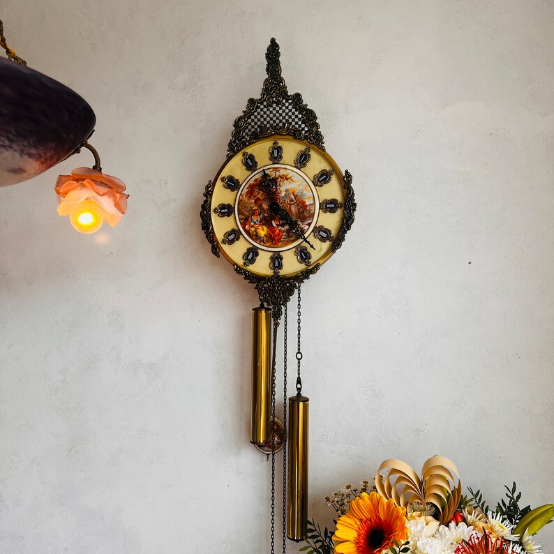 Rare Clock West Germany / Pendulum With Nice Chime Melody / - Etsy