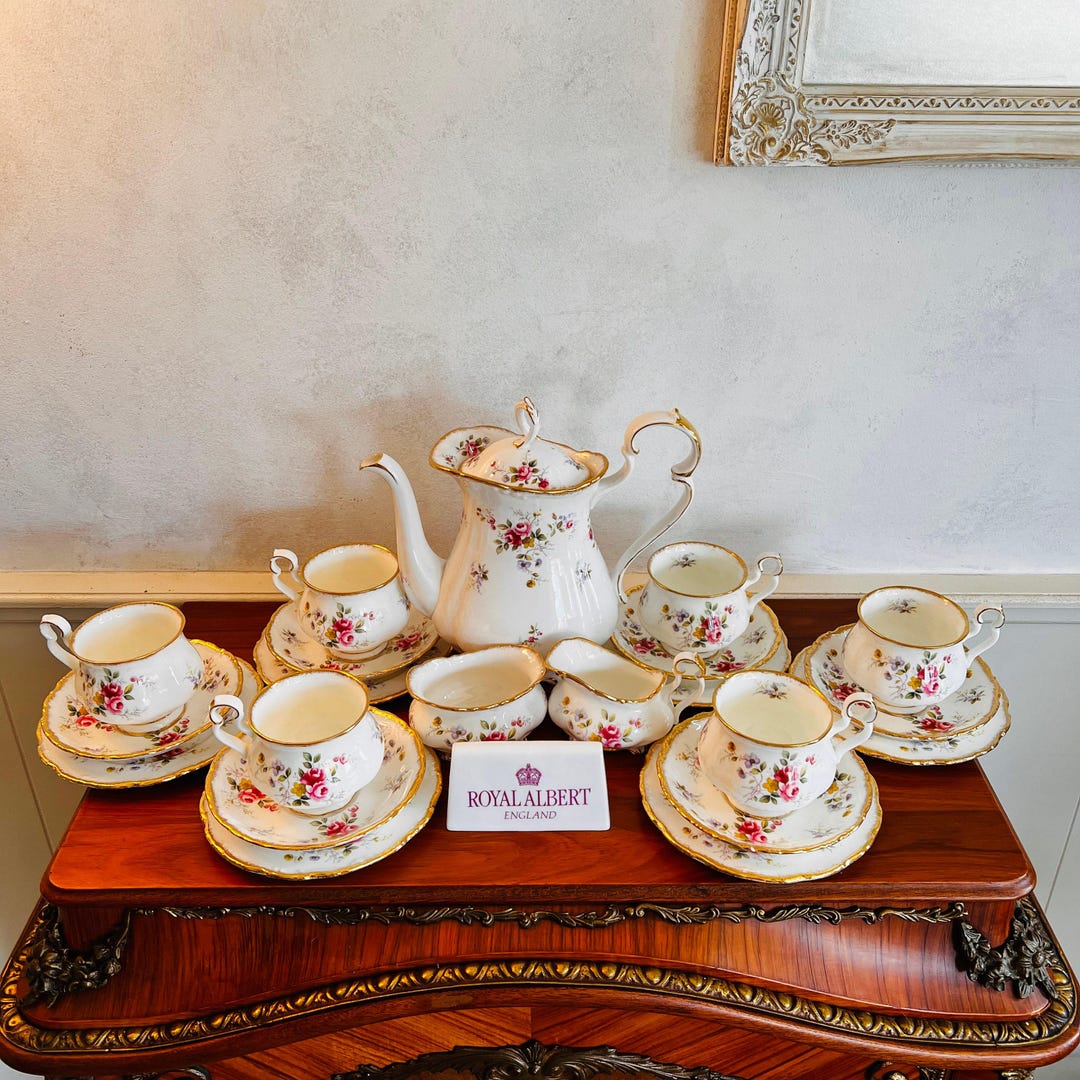 Royal Albert Tenderness Bone China Set for 6 – English Tea Service - Etsy
