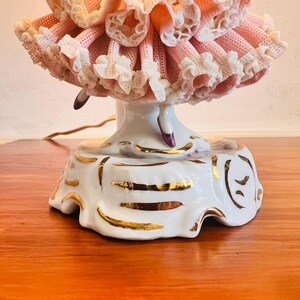 Lace Porcelain Table Lamp – Romantic German Lighting With Filigree ...