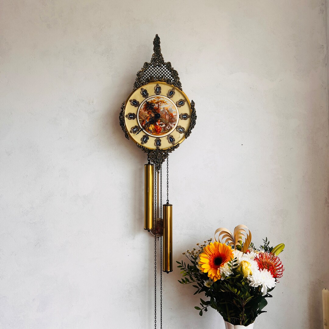 Rare Clock West Germany / Pendulum With Nice Chime Melody / - Etsy
