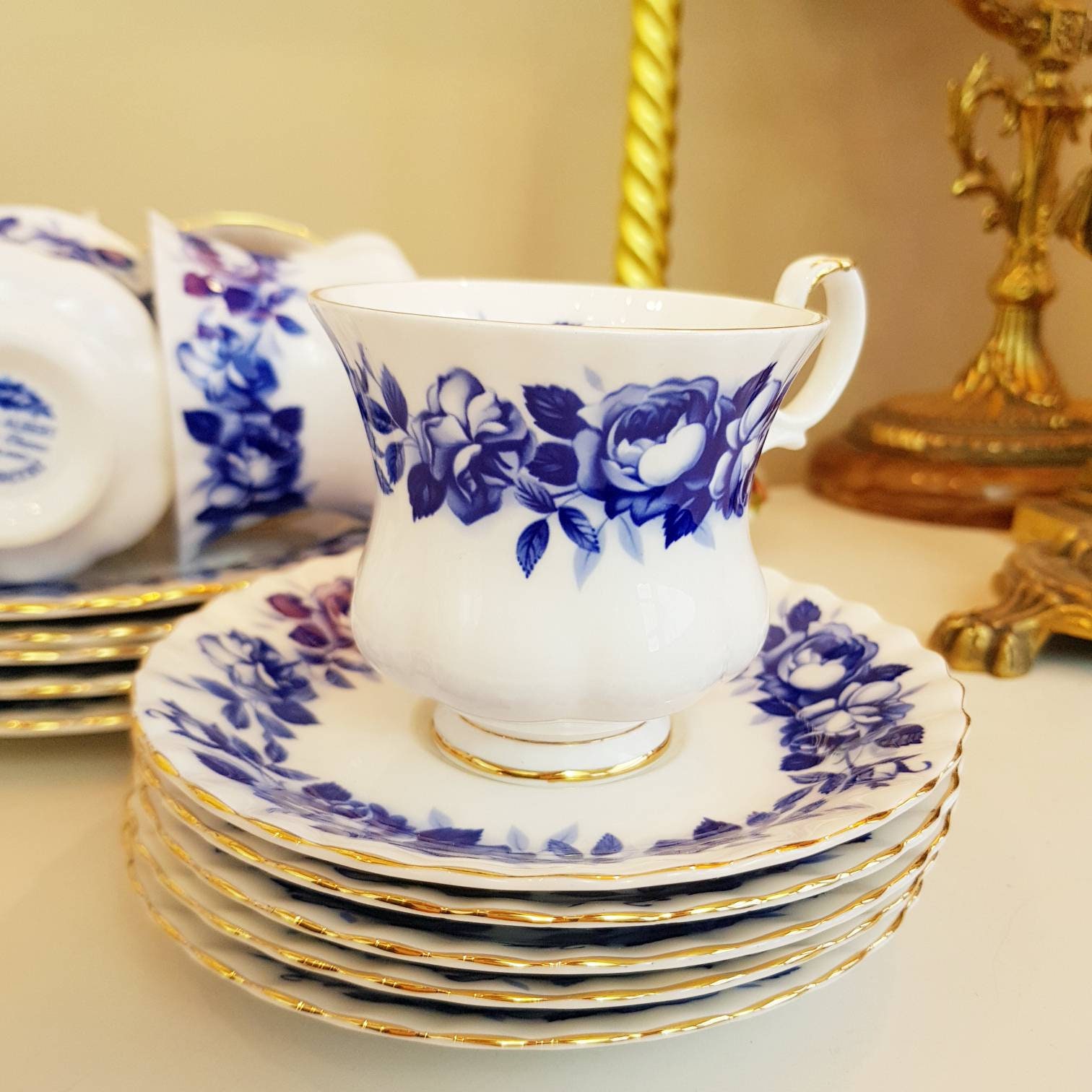 Original Royal Albert Aristocrat Porcelain Set From the | Etsy