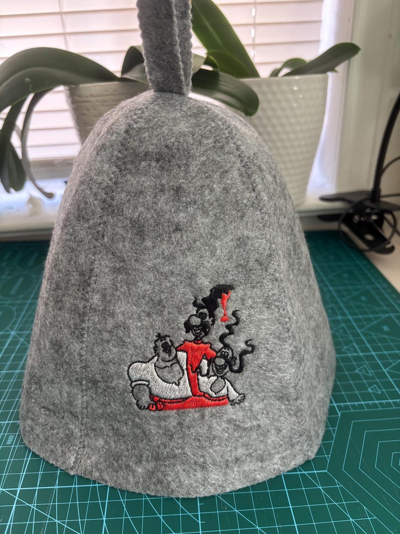 Embroidered Cossacks Sauna Hat, Ukrainian Banya Cap, Heat Protection - Etsy