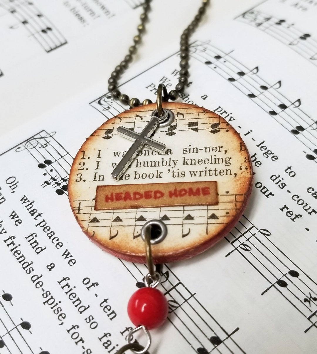 Hymn Key Chain, Altered Poker Chip, Christian Key Chain, Gospel Bead ...