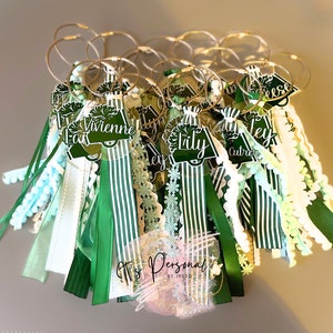 Cheer Ribbon Keychain | Cheer Bag Tag | Sports Bag Tag - Etsy