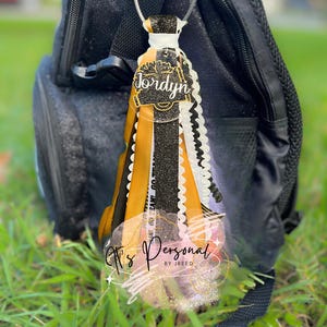 Cheer Ribbon Keychain | Cheer Bag Tag | Sports Bag Tag - Etsy