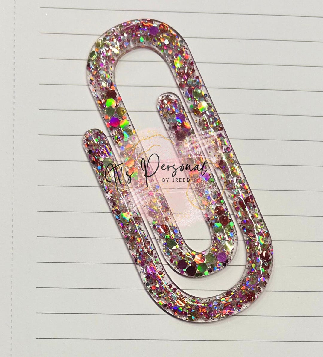 Custom Glitter Jumbo Paper Clip - Etsy