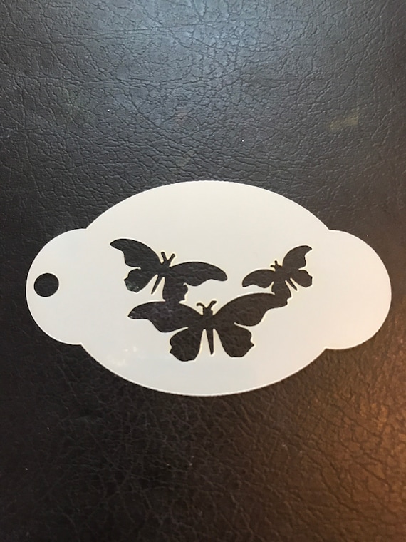 3 Butterflies Butterfly Face Paint Stencil Mylar - Etsy