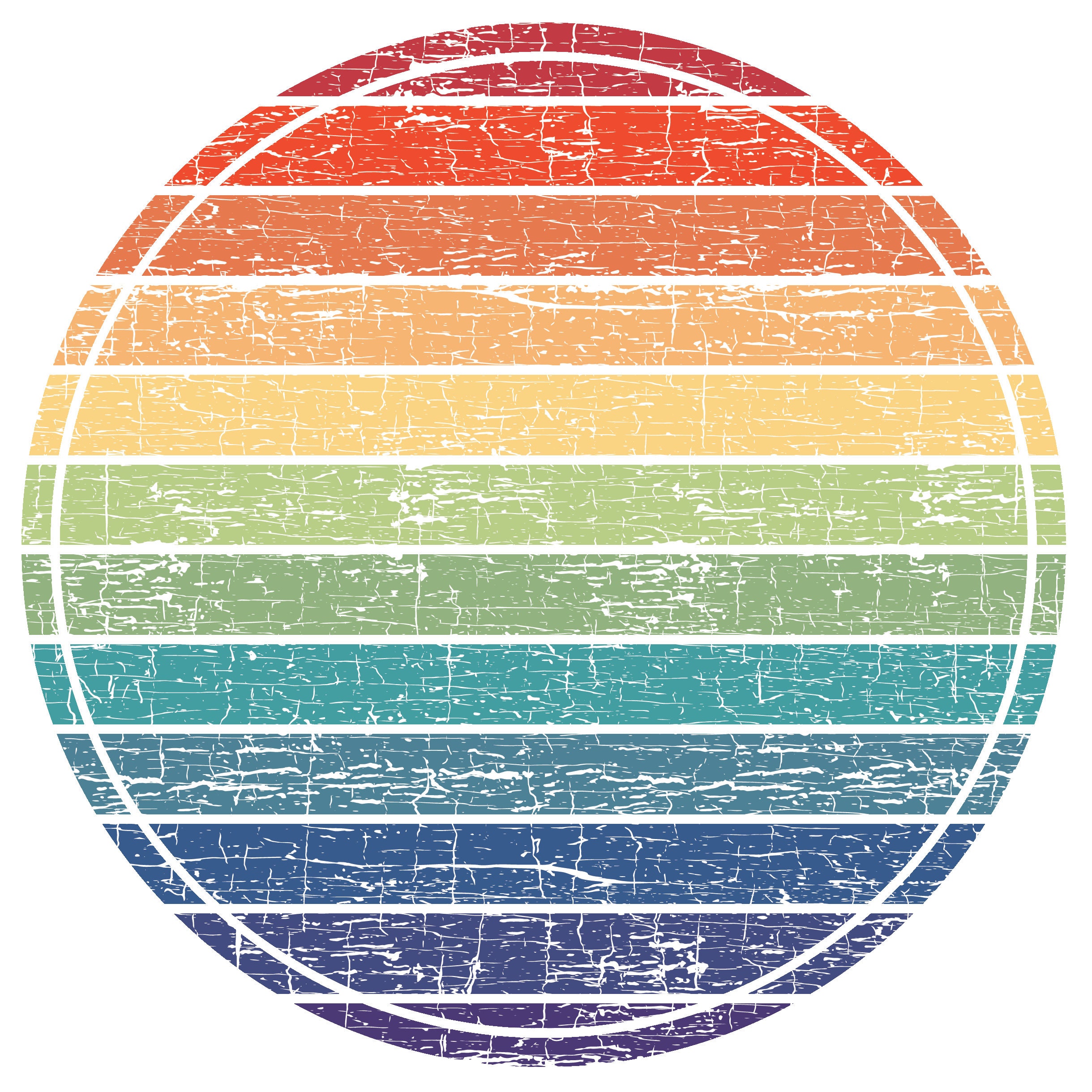 Vintage Color Circle - Etsy