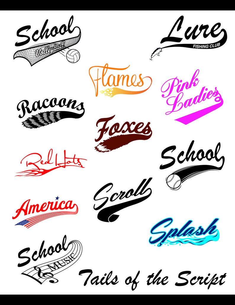 Tails and Script - Etsy