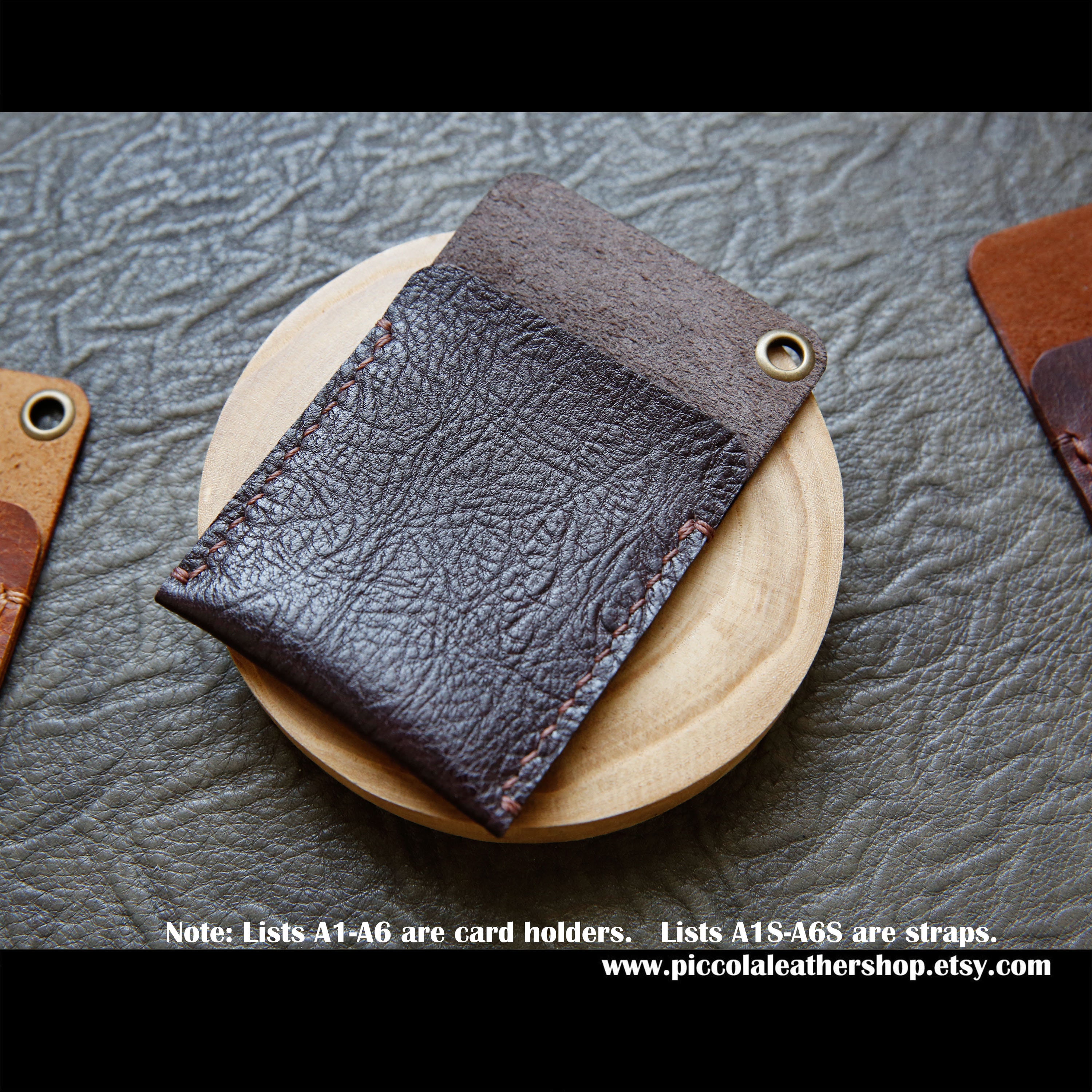 029Hanging Neck Card HolderLanyard Card HolderLeather Card - Etsy 日本