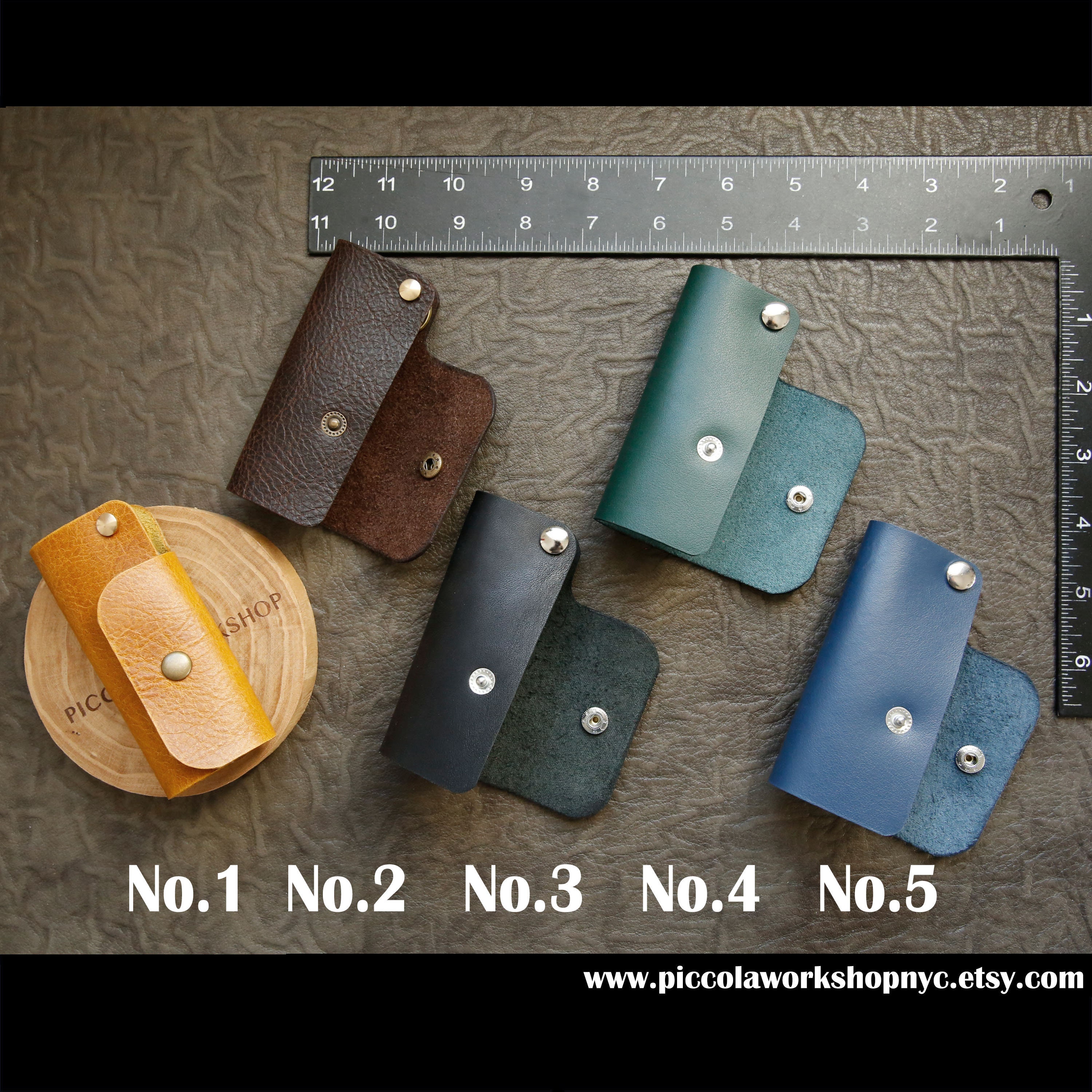 071multiple Key Ring, Key Chain Holder,key Organizer Fob,case, Leather ...