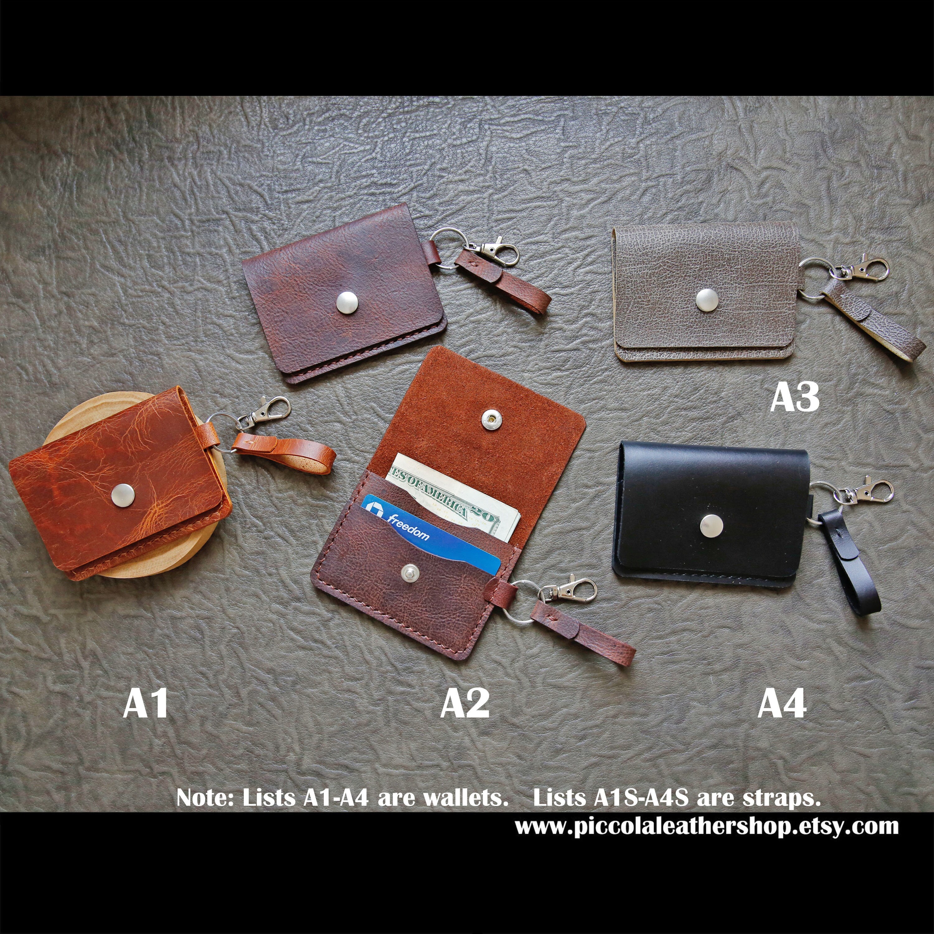 039hanging Mini Wallet With Key Strap and Lobster Clasp,wallet Key Fob ...